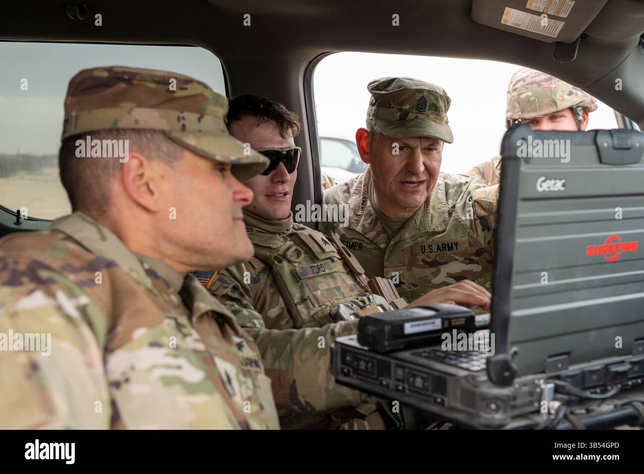 U.S. Army Sgt. Joshua Ford, assigned to the 192nd Quartermaster Company ...