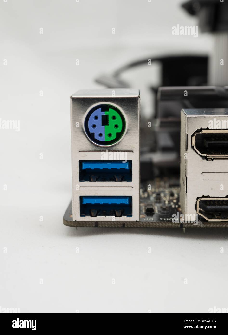 USB ports of a computer motherboard Stock Photo - Alamy