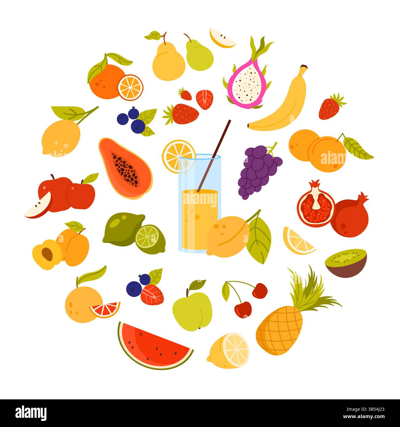 Choosing a juice drink Stock Vector Images - Alamy