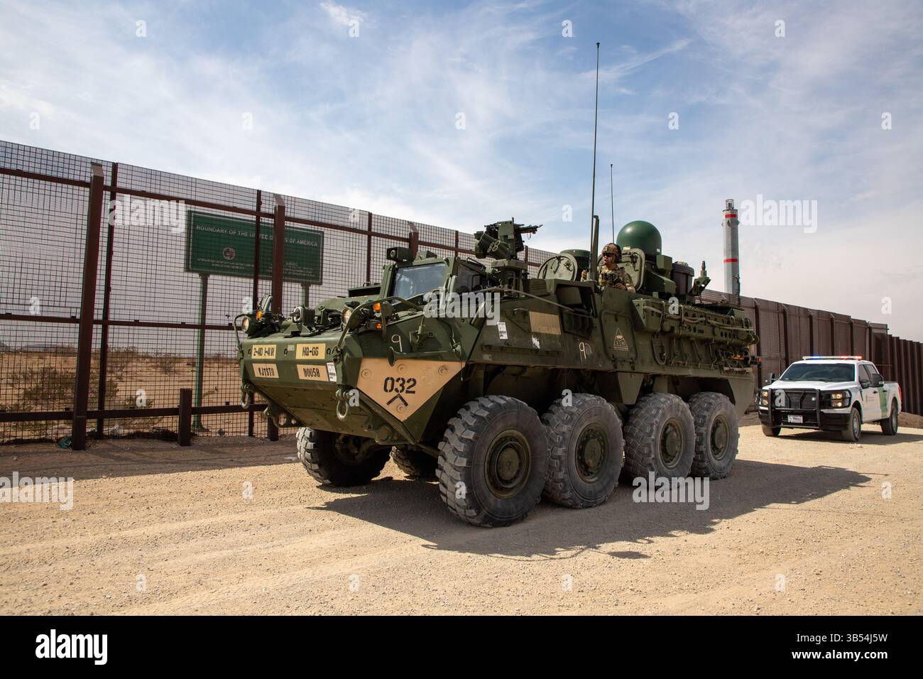 A U.S. Army Stryker armored vehicle assigned to the 1st Battalion, 41st ...