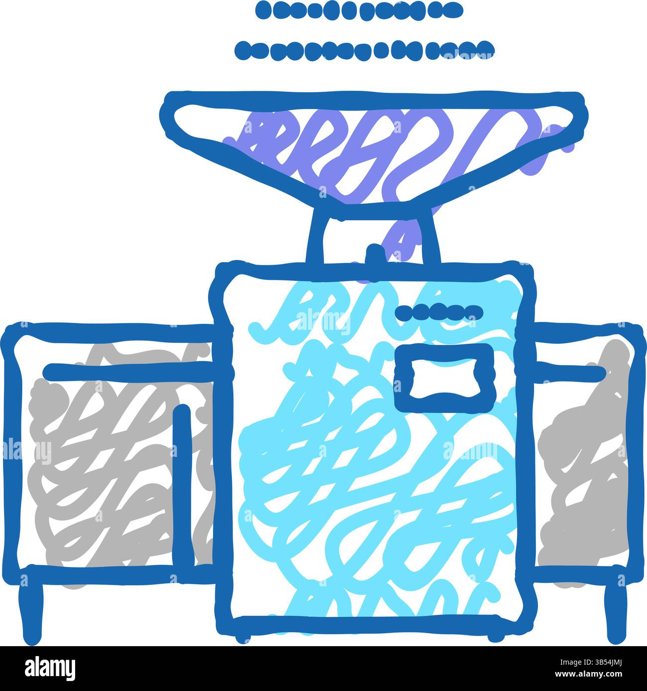 Winnowing machine Stock Vector Images - Alamy