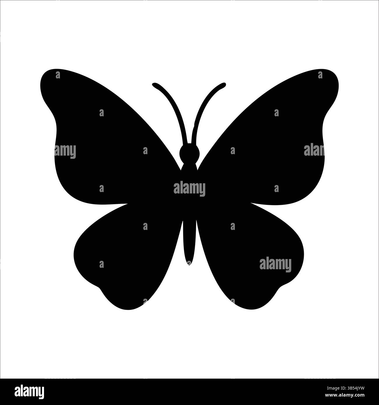 Butterfly Silhouette Vector – Elegant EPS Design for Nature, Beauty ...