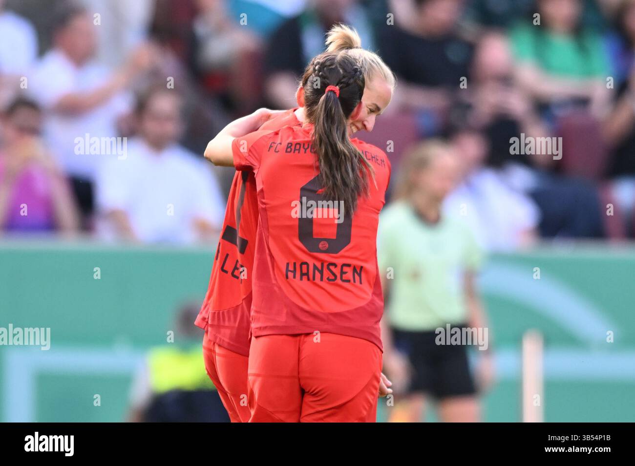 Jubel, Freuen, celebrate, happy, cheer, Goal Celebration Lea Schüller ...