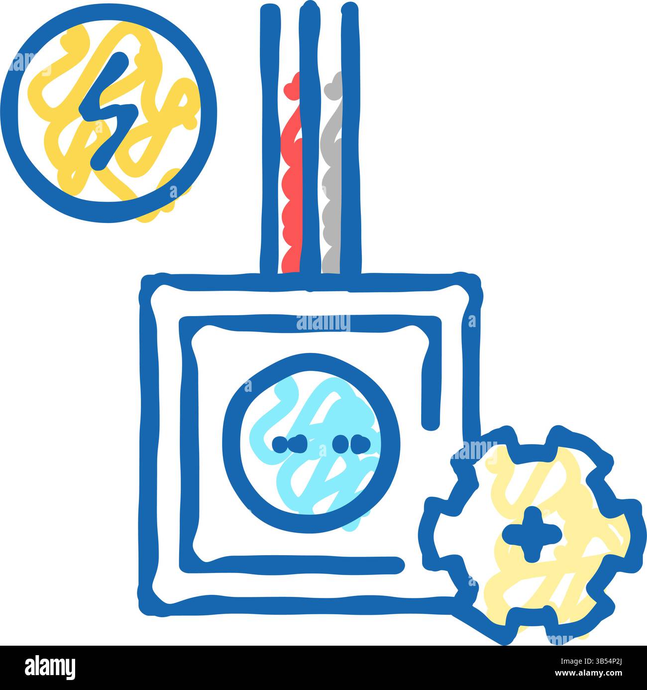 socket installation icon doodle illustration Stock Vector Image & Art ...
