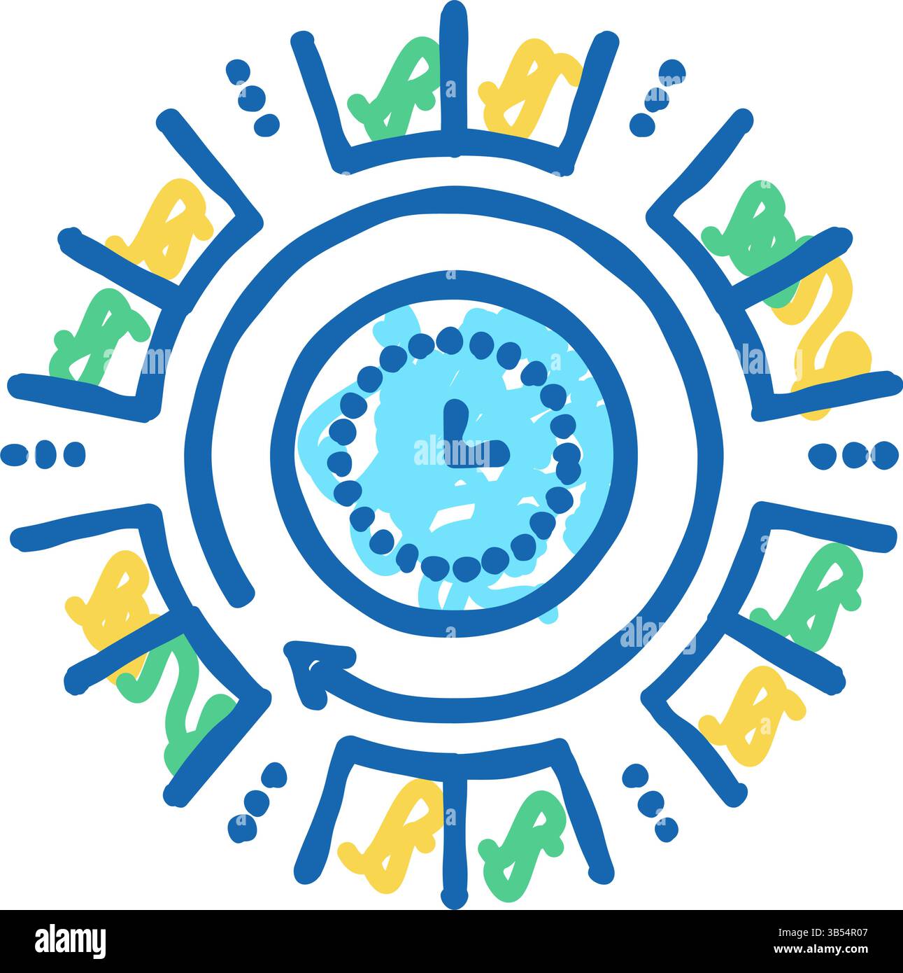 time running future icon doodle illustration Stock Vector Image & Art ...