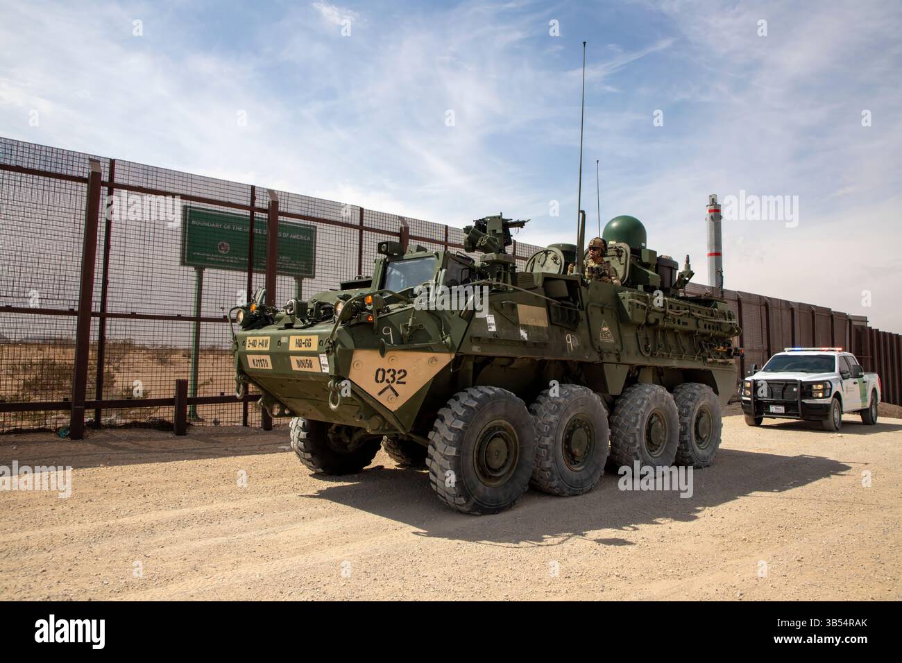 A U.S. Army Stryker armored vehicle assigned to the 1st Battalion, 41st ...