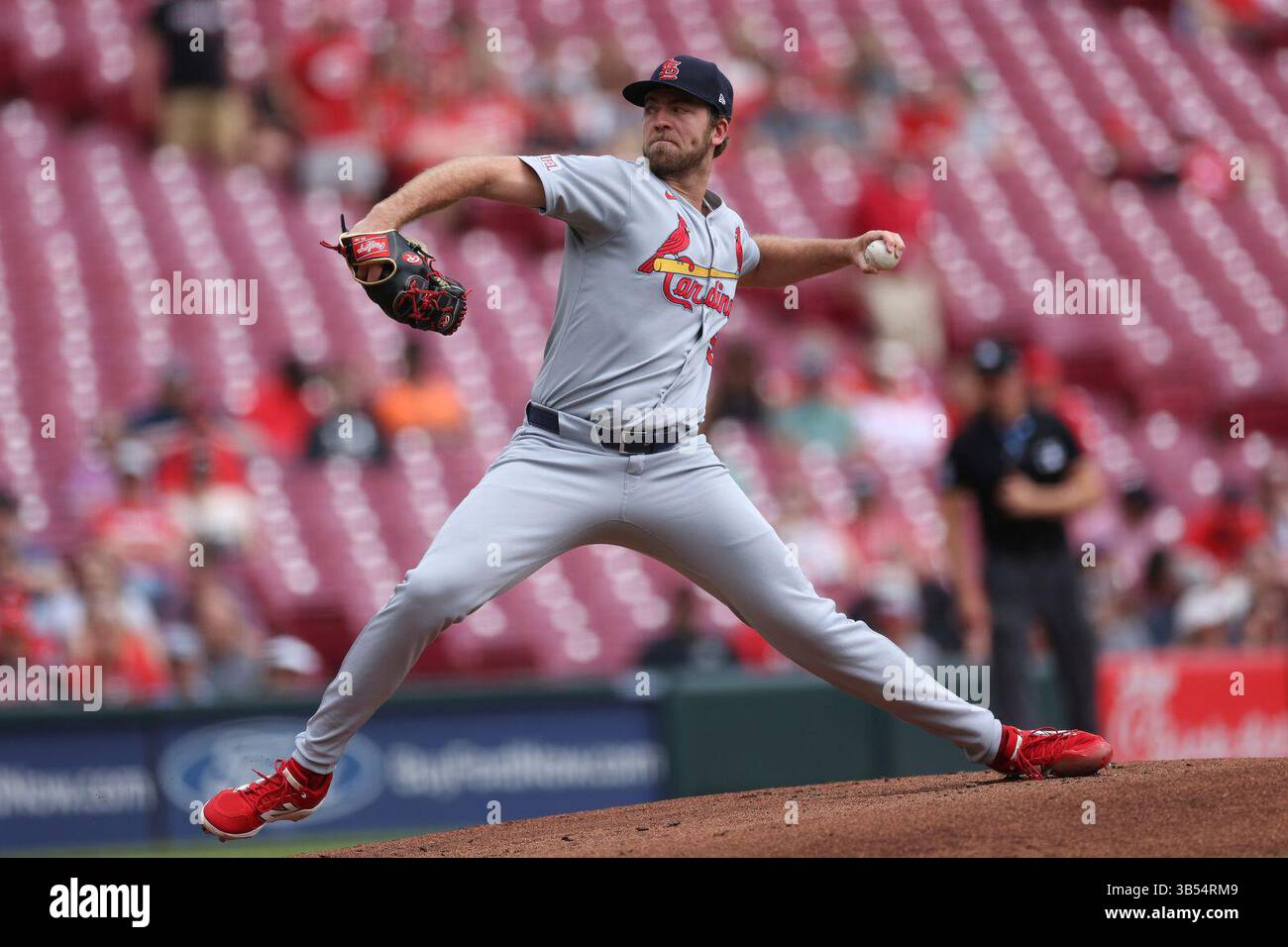 St. Louis Cardinals pitcher Matthew Liberatore throws during the first ...