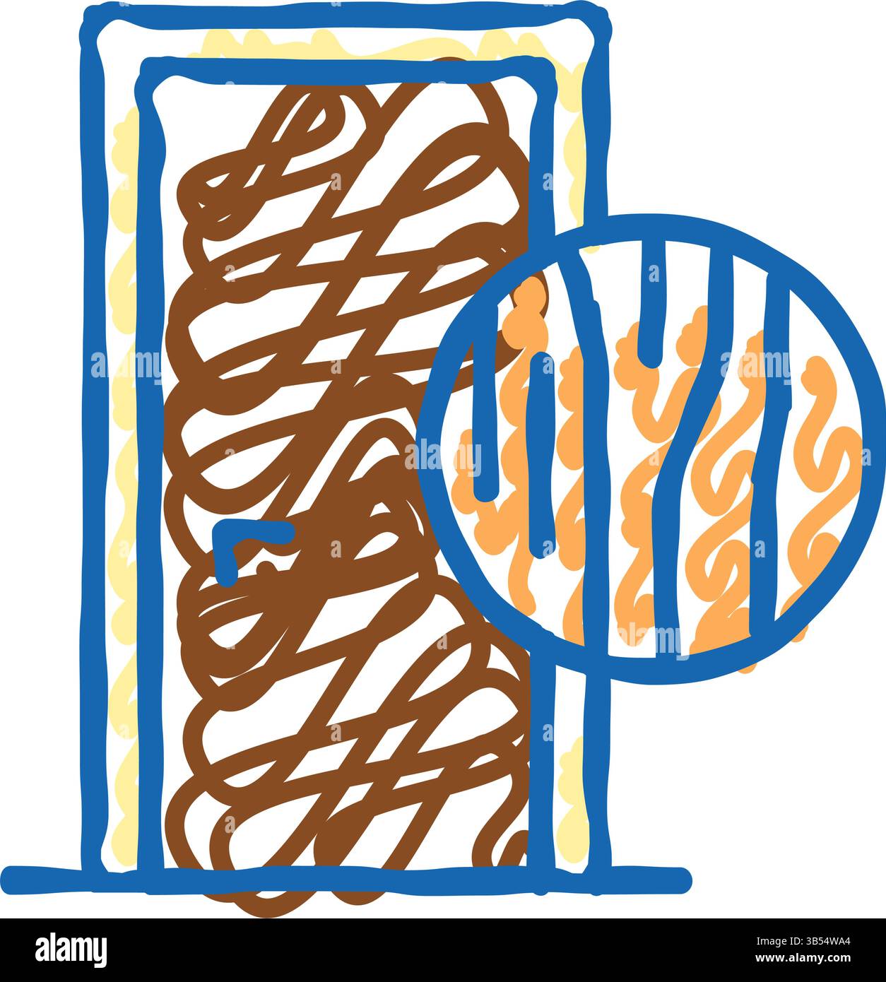 Door knob icon linear Cut Out Stock Images & Pictures - Alamy