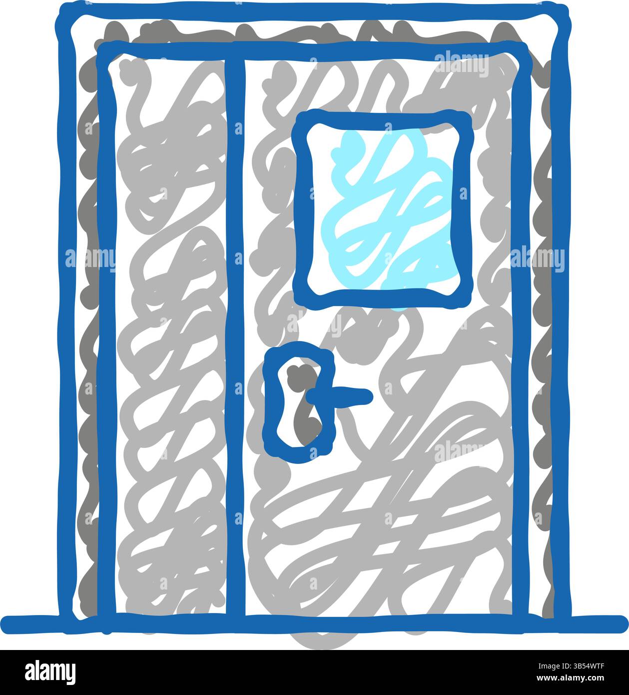 metallic door icon doodle illustration Stock Vector Image & Art - Alamy