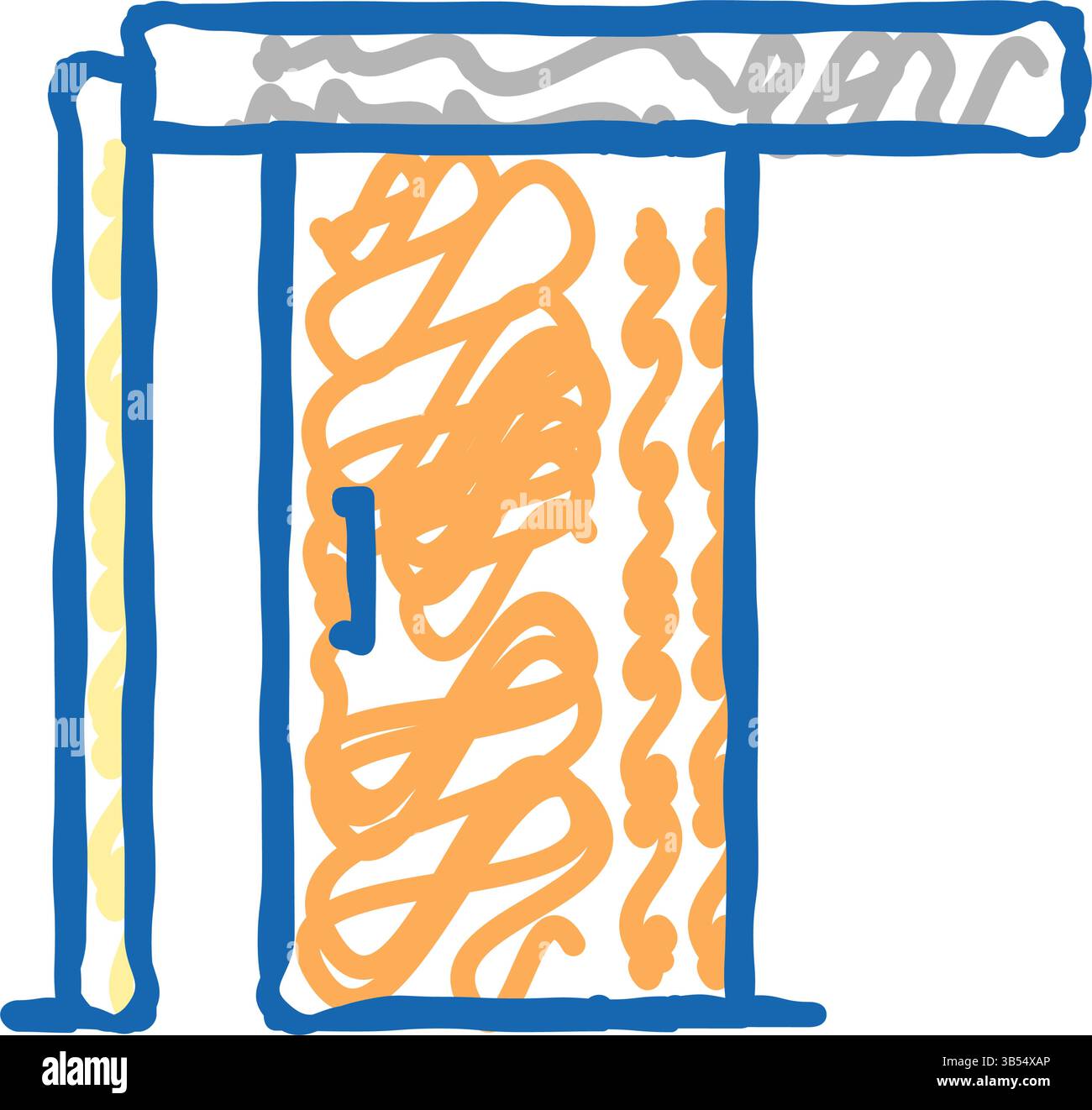 sliding door icon doodle illustration Stock Vector Image & Art - Alamy