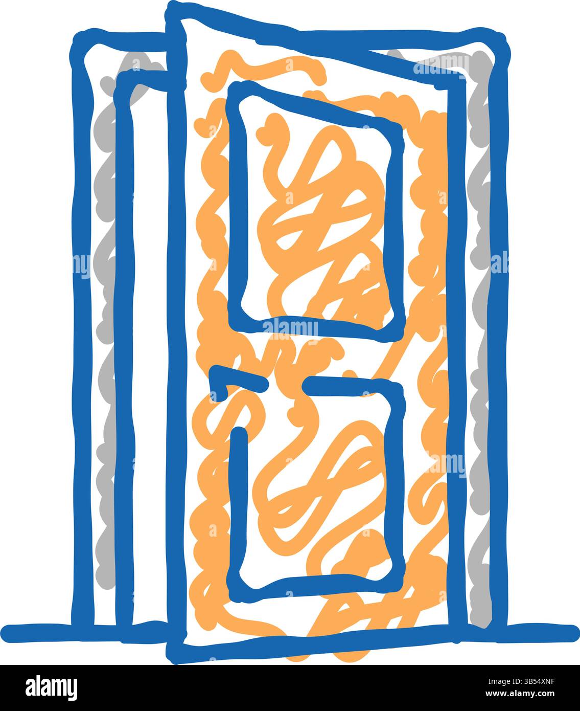 entry door icon doodle illustration Stock Vector Image & Art - Alamy