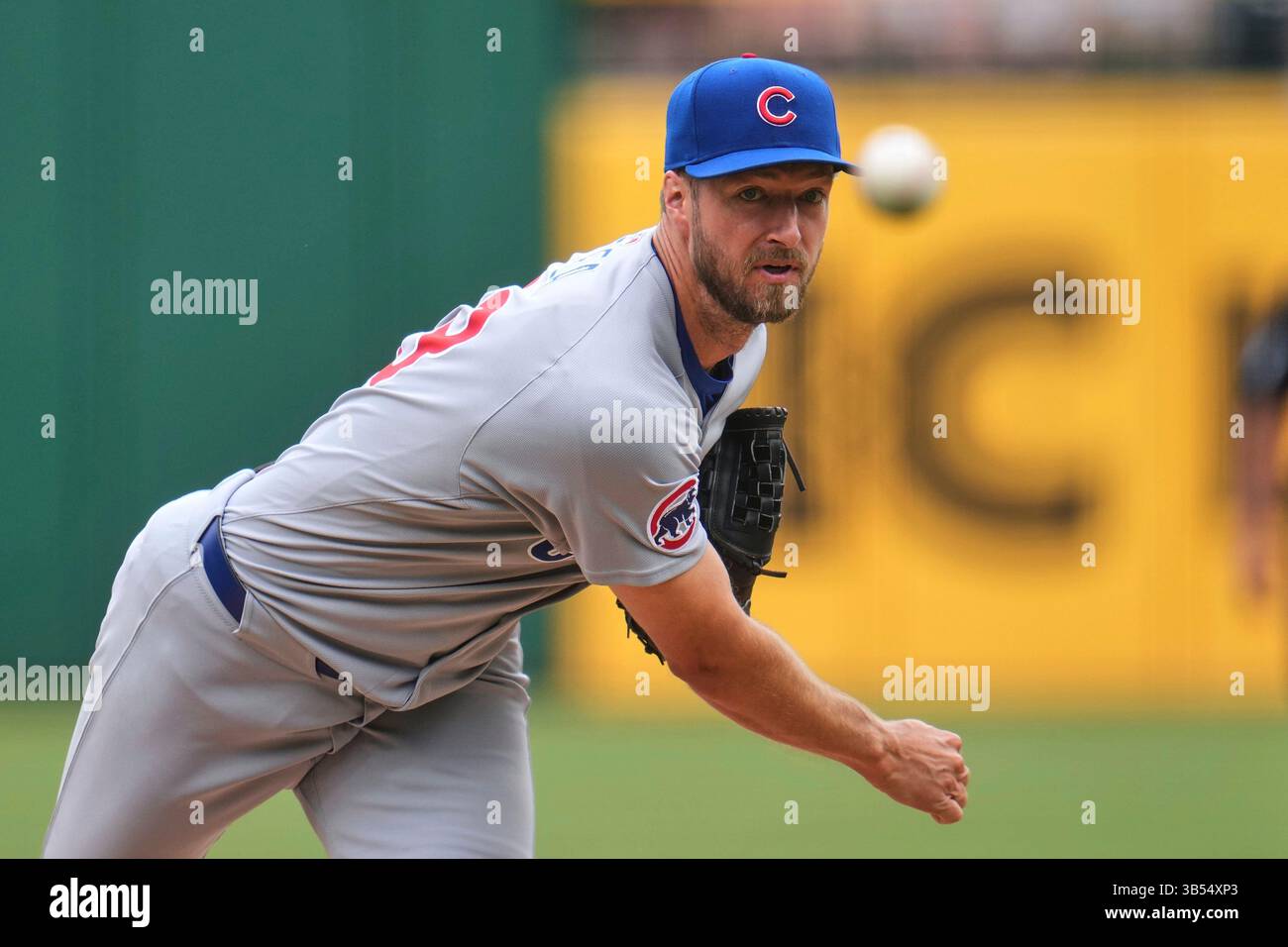 Chicago Cubs pitcher Colin Rea delivers during the first inning of a ...