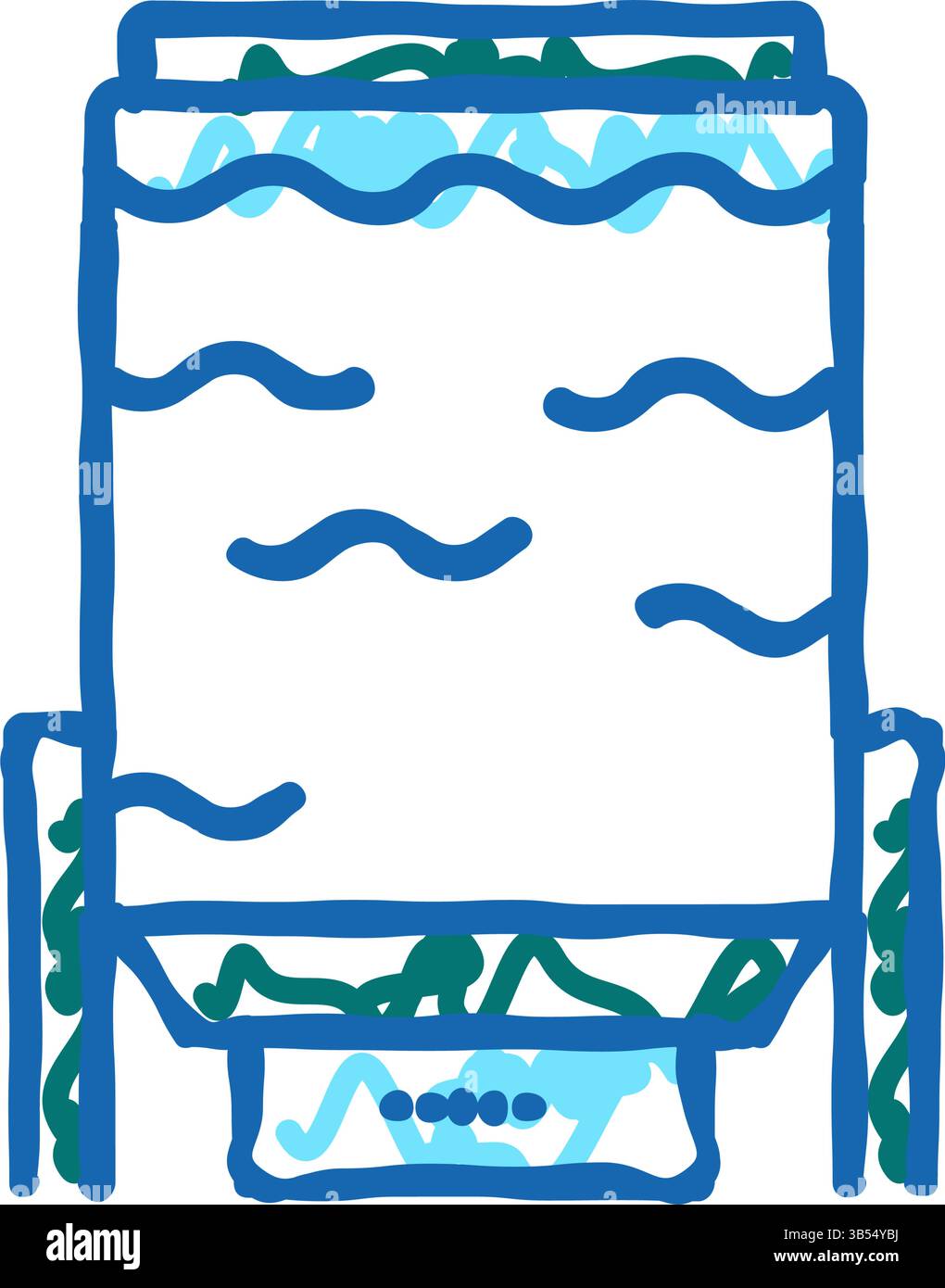 oxygen delignification system icon doodle illustration Stock Vector ...