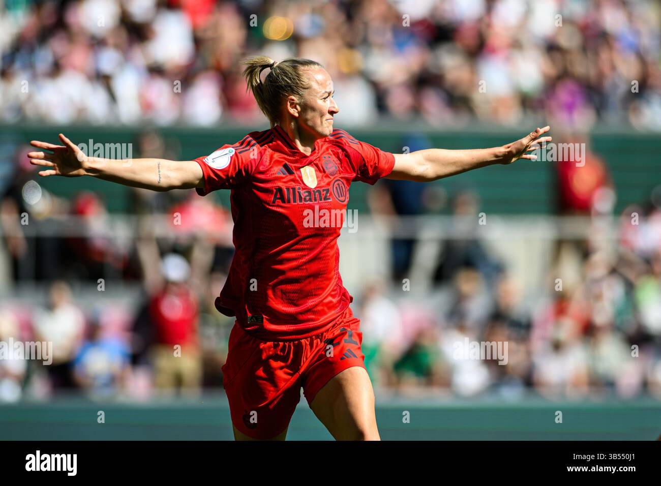 COLOGNE, GERMANY - 1 MAY, 2025: Lea Schuller - The DFB-Pokal Frauen ...