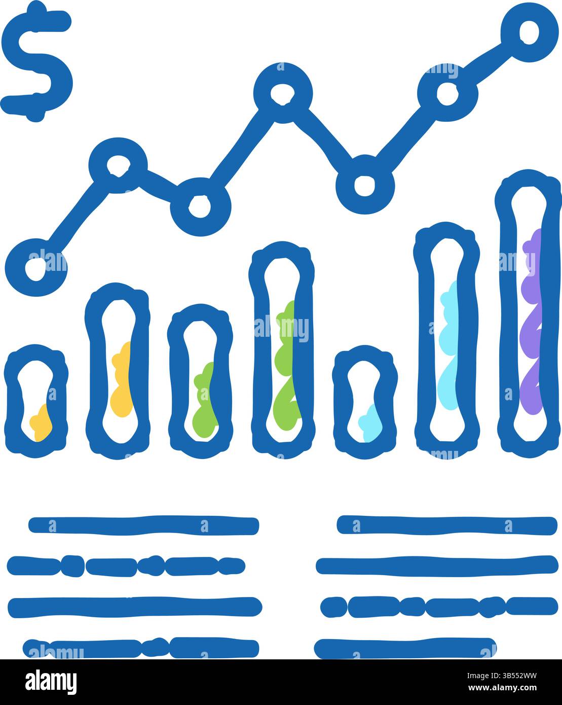 investment infographic color icon vector isolated illustration Stock ...