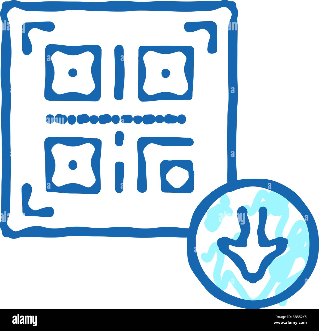 Bar code download color icon hi-res stock photography and images - Alamy