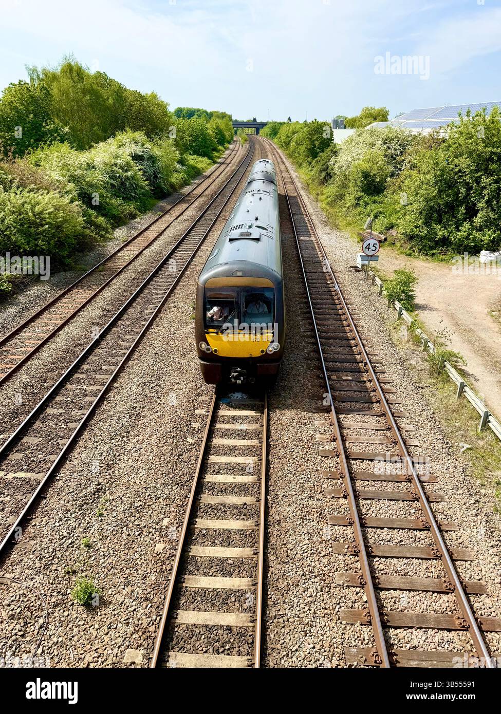 An East Midlands Railway train in Nottingham, England, U.K Stock Photo ...