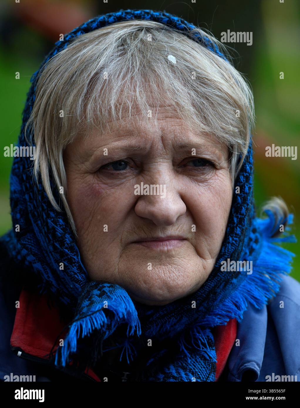 May 1, 2022, Kharkiv, Ukraine: Lyubov Ivanovna Vlasenko, 70 years old ...