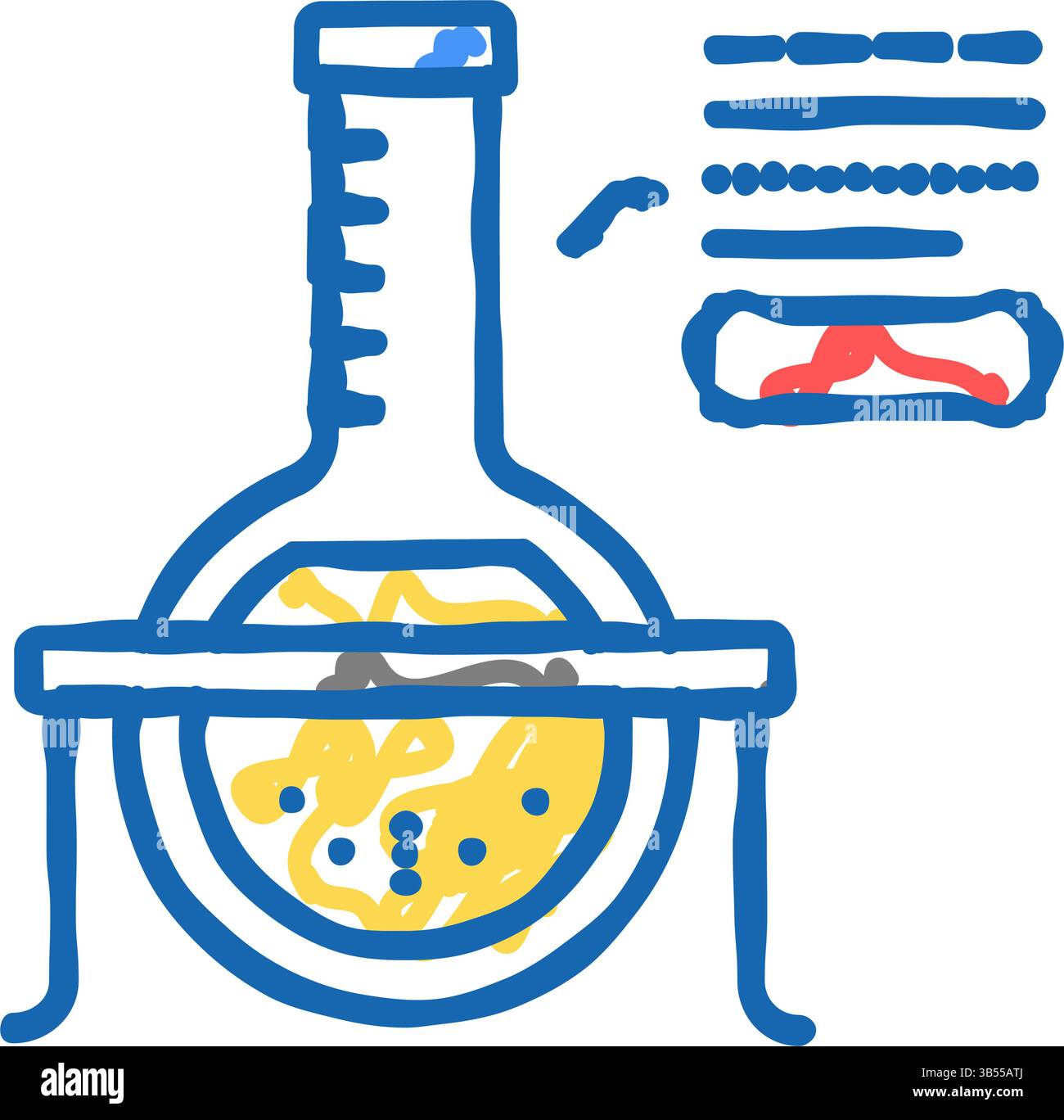 chemical liquid in bulb color icon vector isolated illustration Stock ...