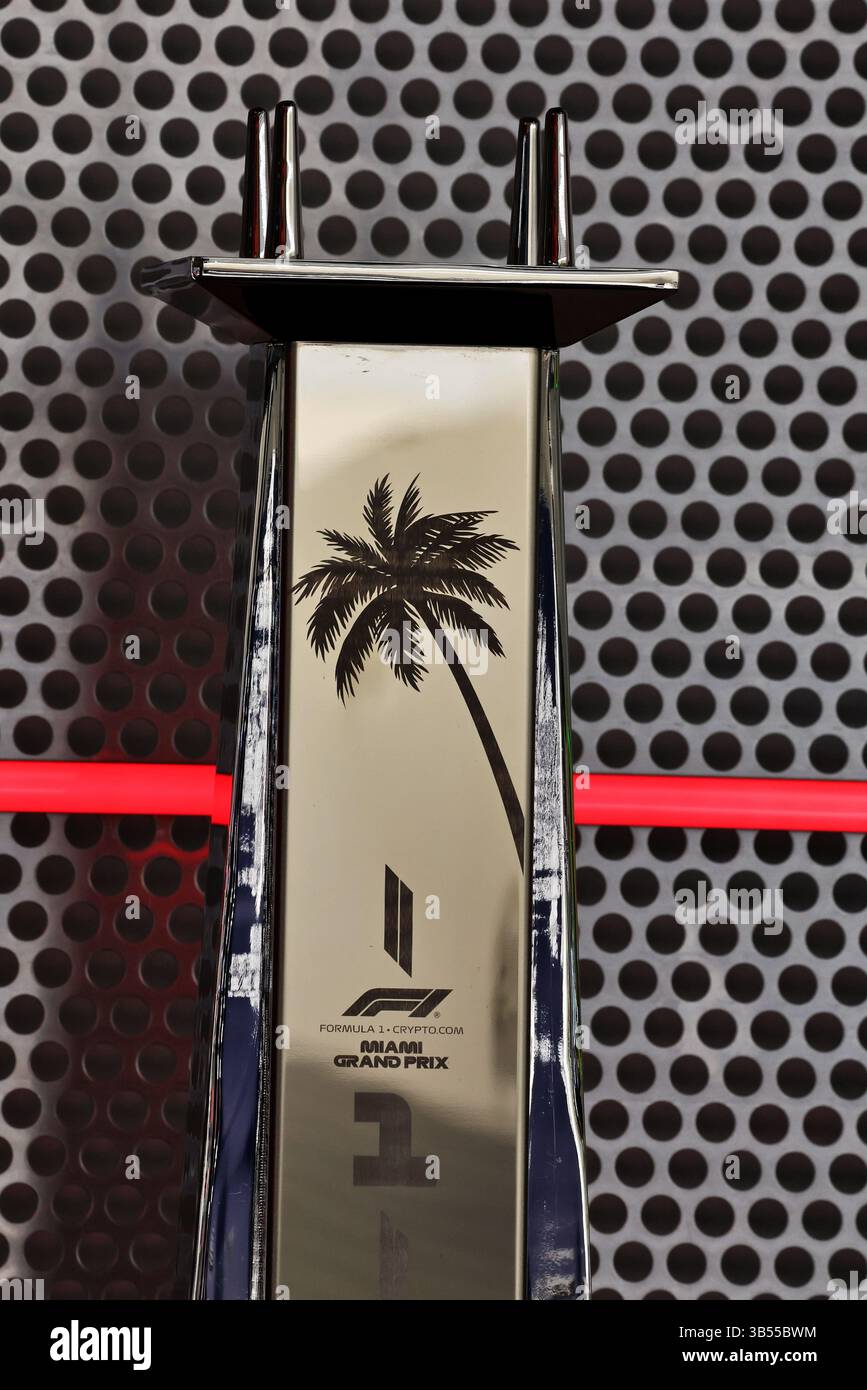 Circuit atmosphere - Miami Grand Prix Trophy. 01.05.2025. Formula 1 ...