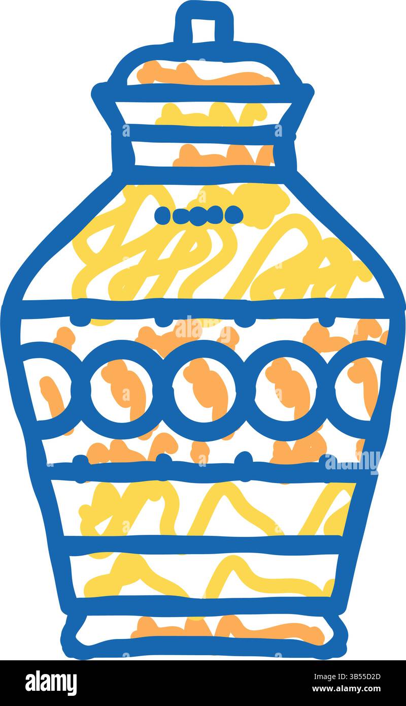 funeral urn color icon vector isolated illustration Stock Vector Image ...