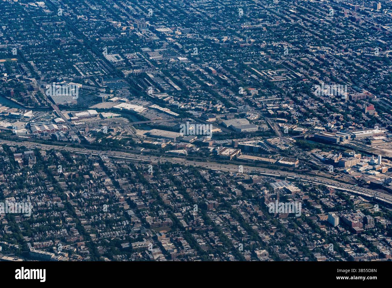 Aerial view dan ryan expressway hi-res stock photography and images - Alamy
