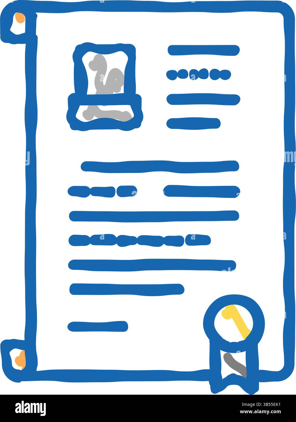 will death certificate color icon vector isolated illustration Stock ...