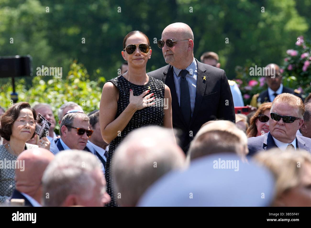 Washington, United States. 01st May, 2025. Yael Alexander, left, and ...