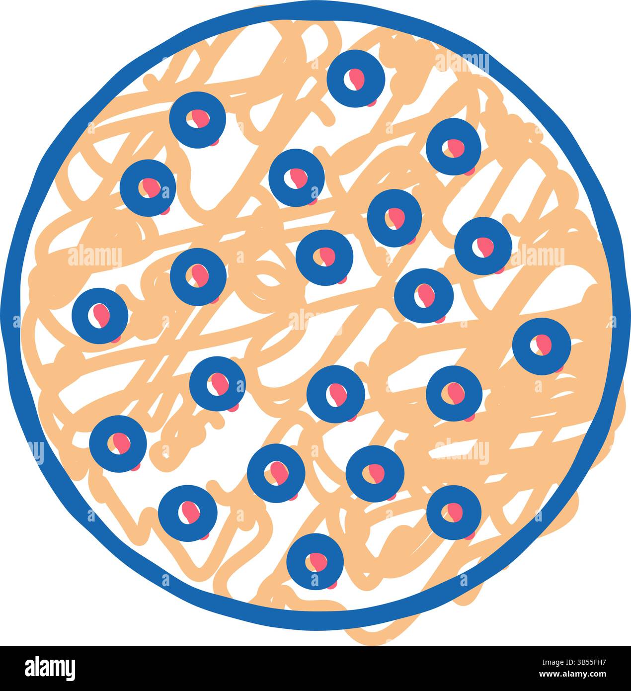 lichen planus skin disease icon doodle illustration Stock Vector Image ...