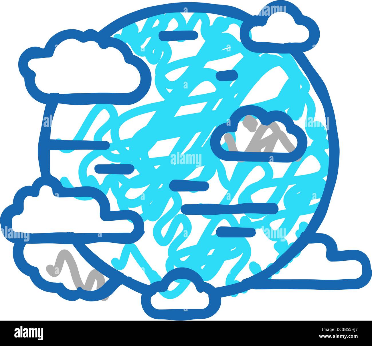 Meteor galaxy isolated blue Cut Out Stock Images & Pictures - Alamy