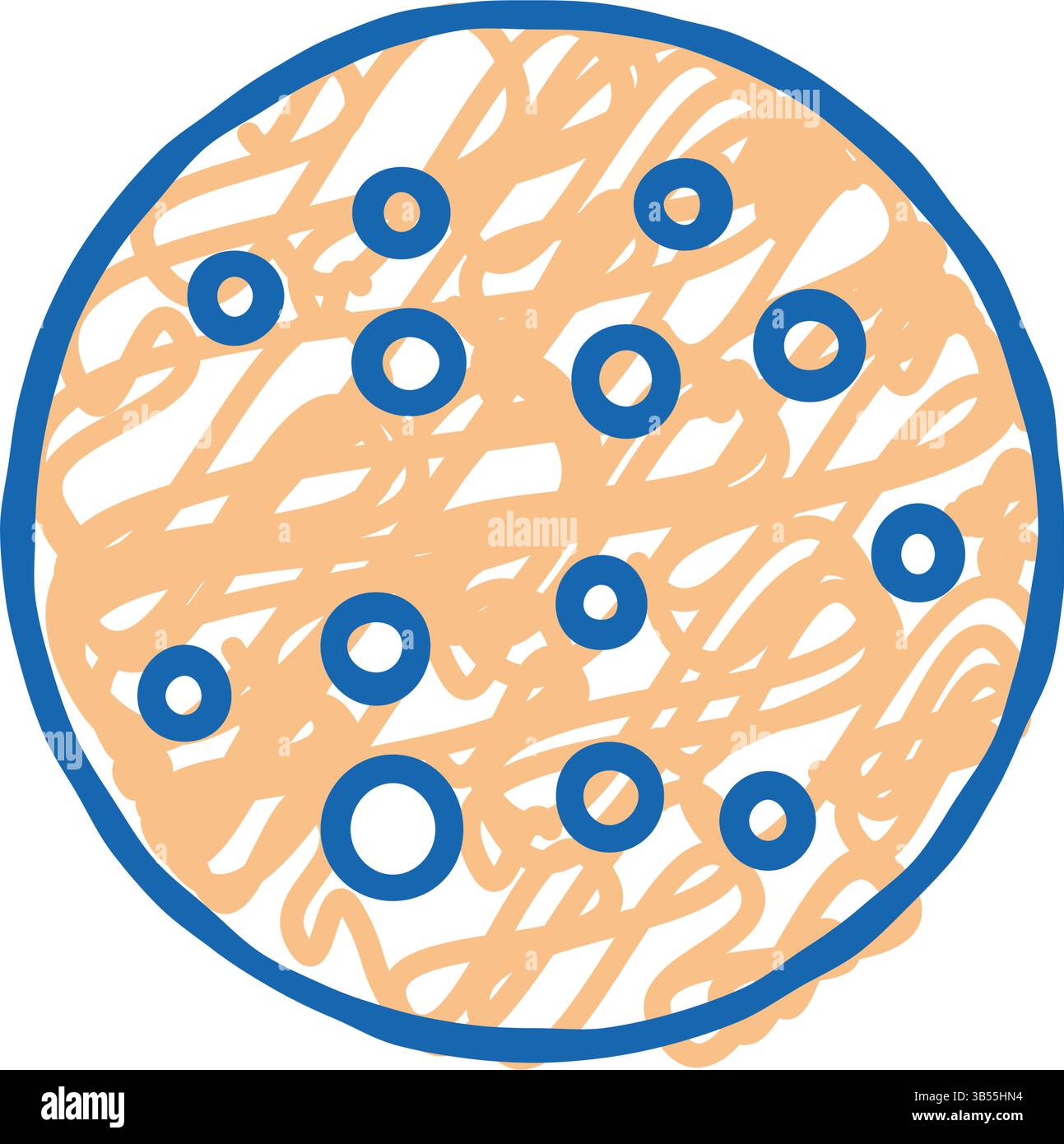chronic blistering skin disease icon doodle illustration Stock Vector ...