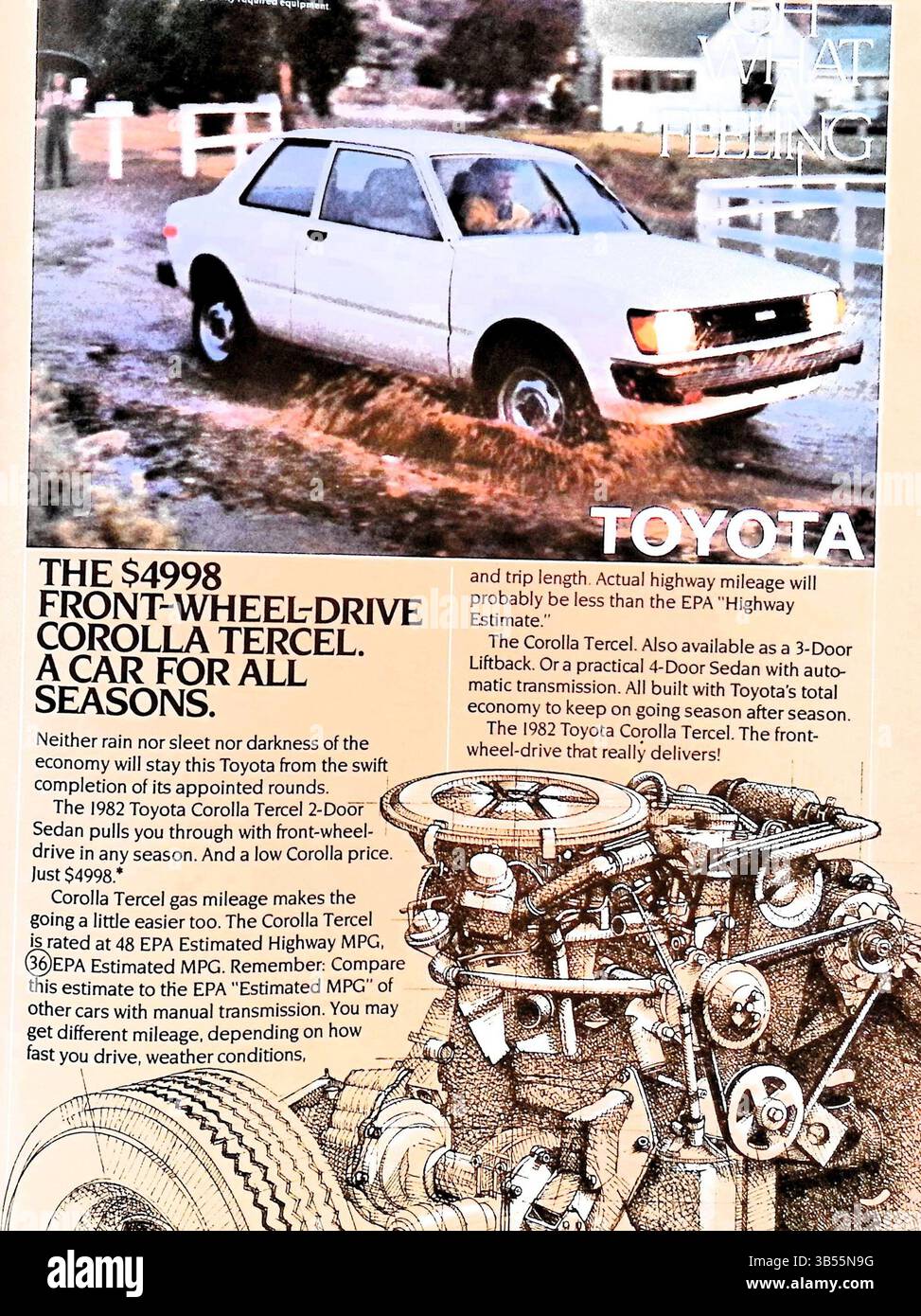 This vintage 1981 advertisement showcases the benefits of the Toyota ...