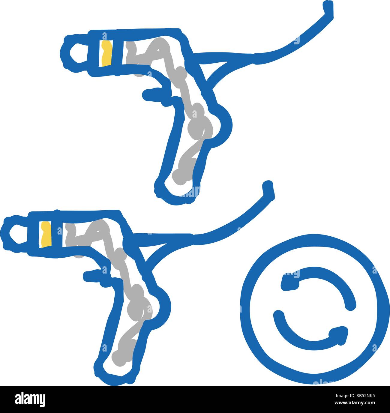 brake levers replacement icon doodle illustration Stock Vector Image ...