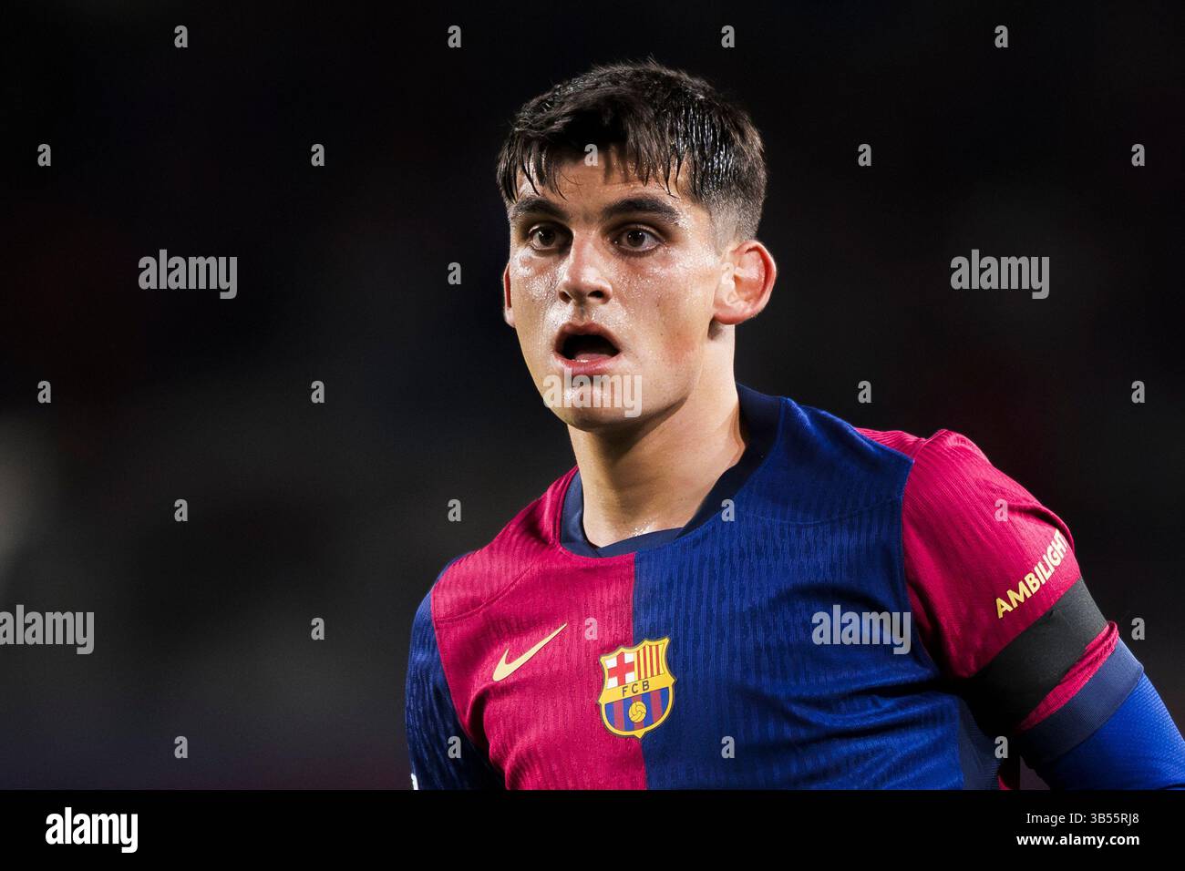 Barcelona, Spain. 30 April 2025. Gerard Martin of FC Barcelona looks on ...
