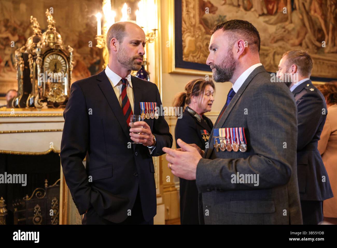 The Prince of Wales talks with George Cross recipient Christopher ...