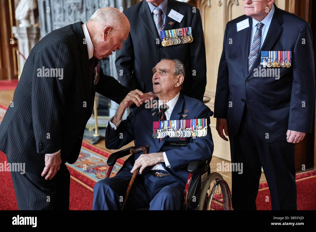 Victoria Cross winner Keith Payne during a reception for the Victoria ...