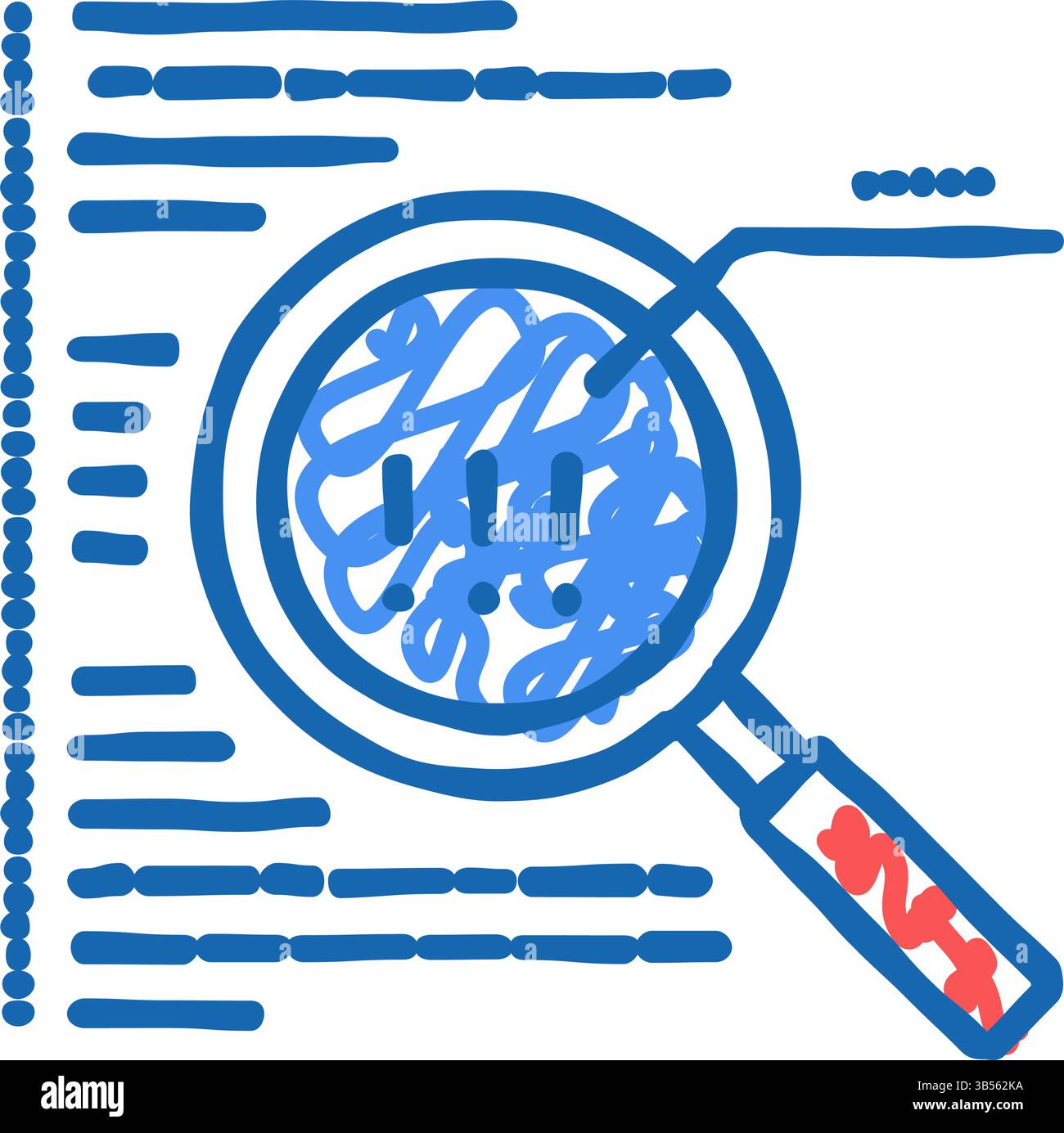 Binary code doodle icon Cut Out Stock Images & Pictures - Alamy