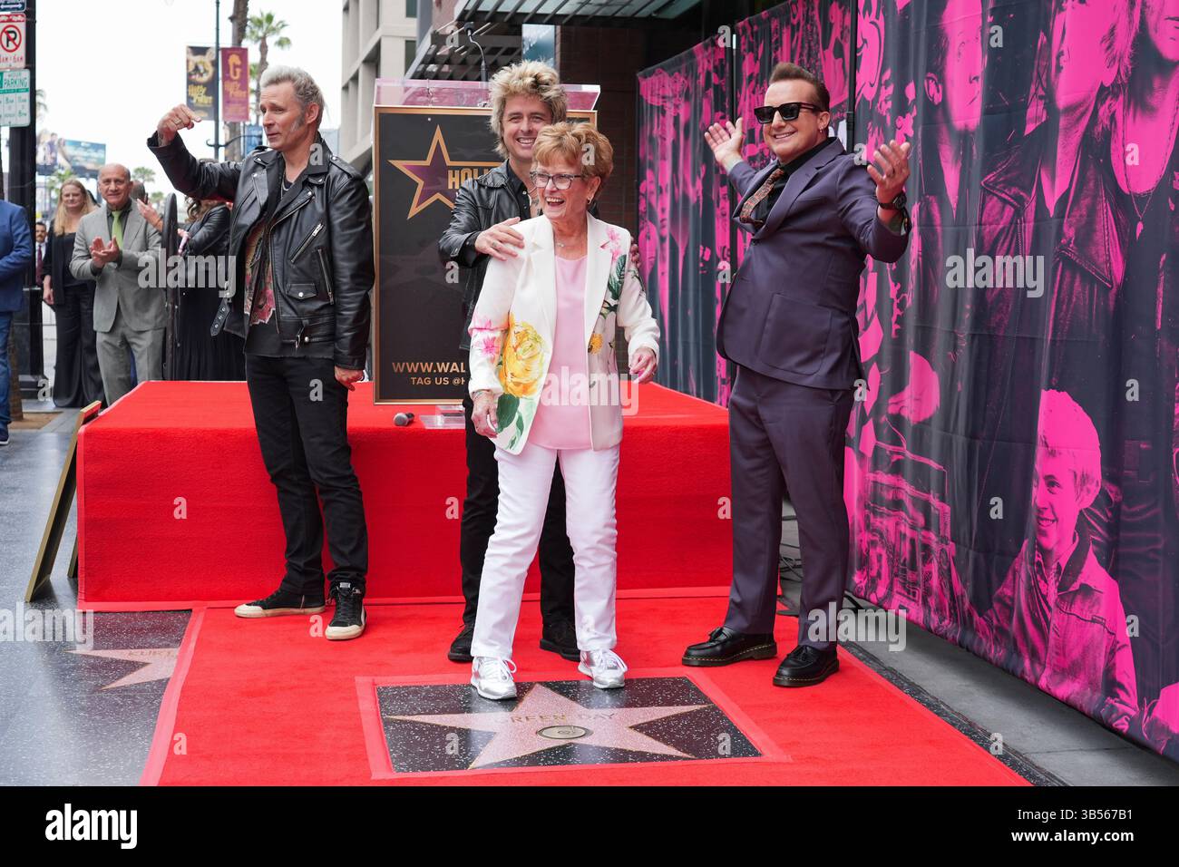 Mike Dirnt, from left, Billie Joe Armstrong, Ollie Jackson, and Tre ...
