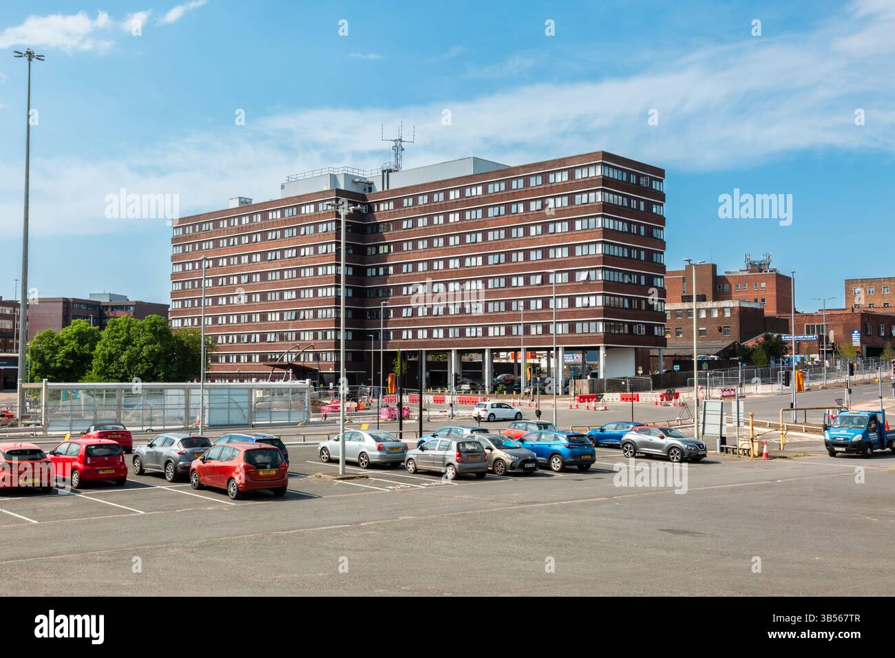 Dudley town centre with Falcon House building, 2025 Stock Photo - Alamy