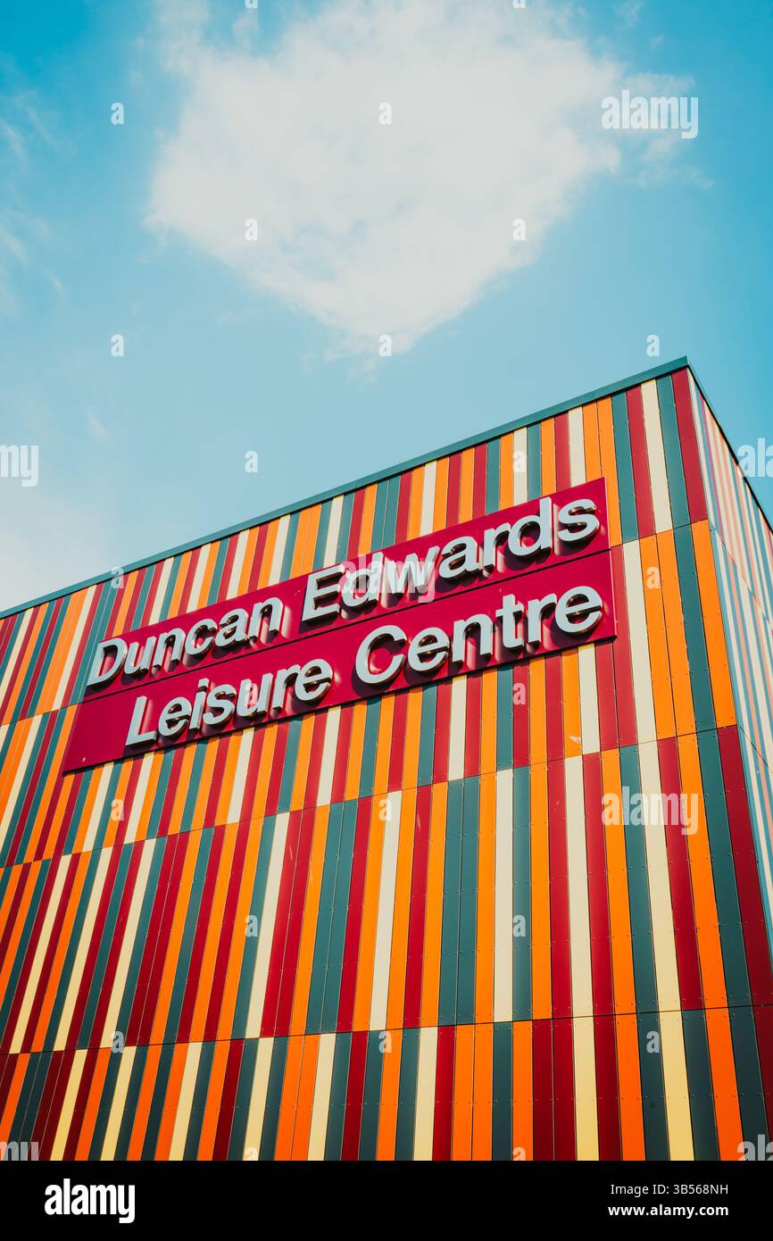 The Duncan Edwards Leisure Centre, Dudley, UK, outside view. 2025 Stock ...