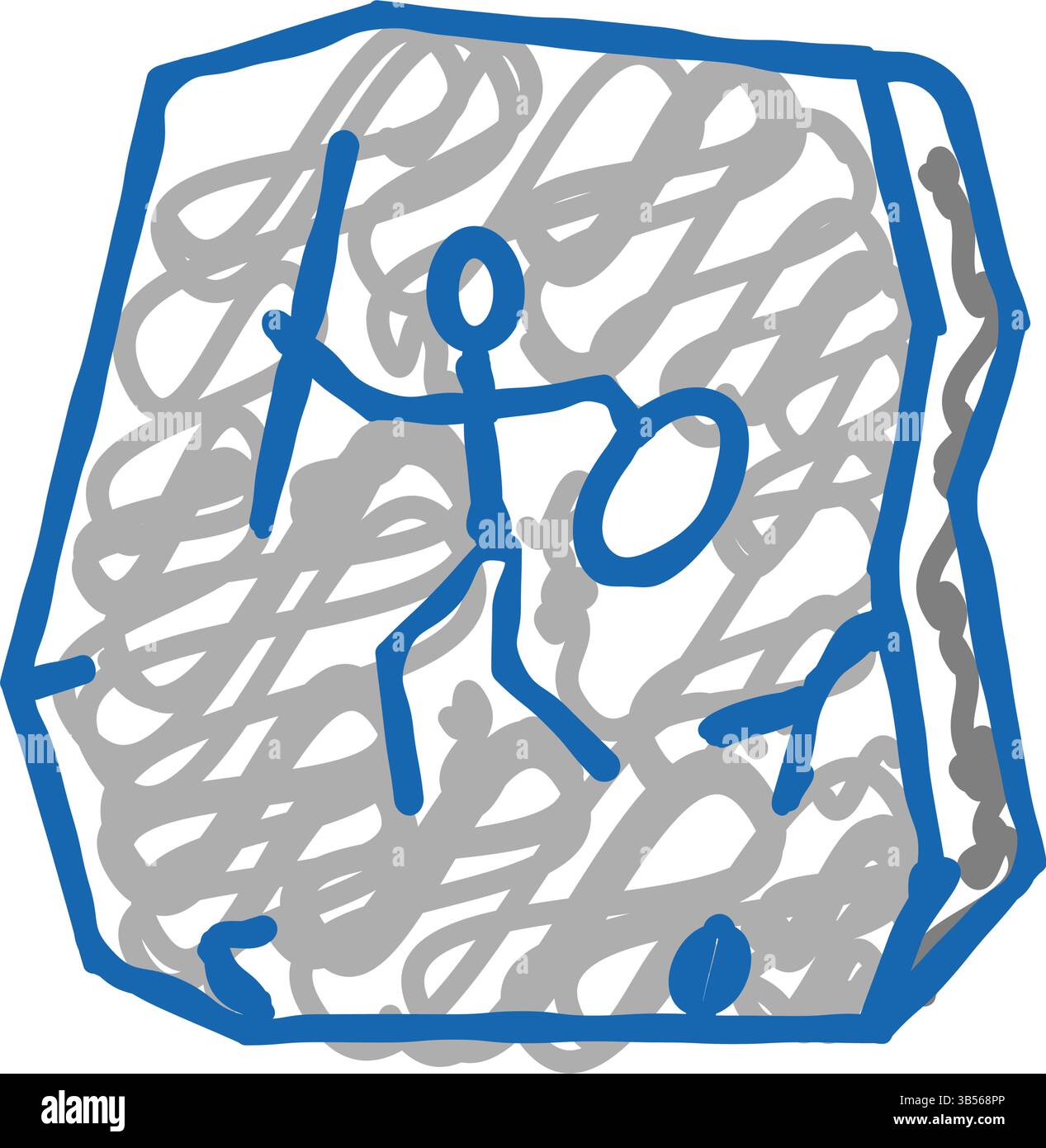 image on stone icon doodle illustration Stock Vector Image & Art - Alamy