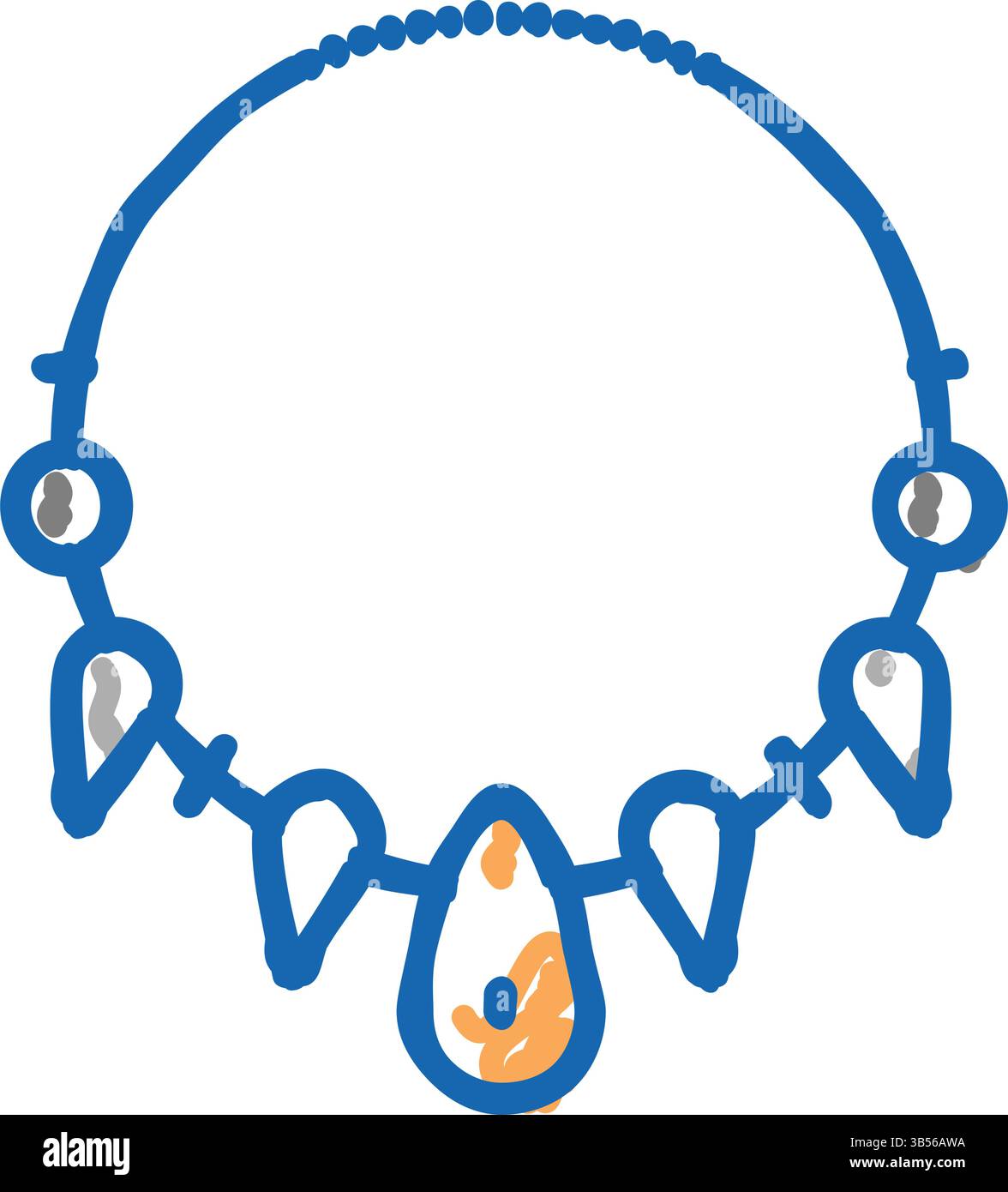 prehistoric necklace icon doodle illustration Stock Vector Image & Art ...