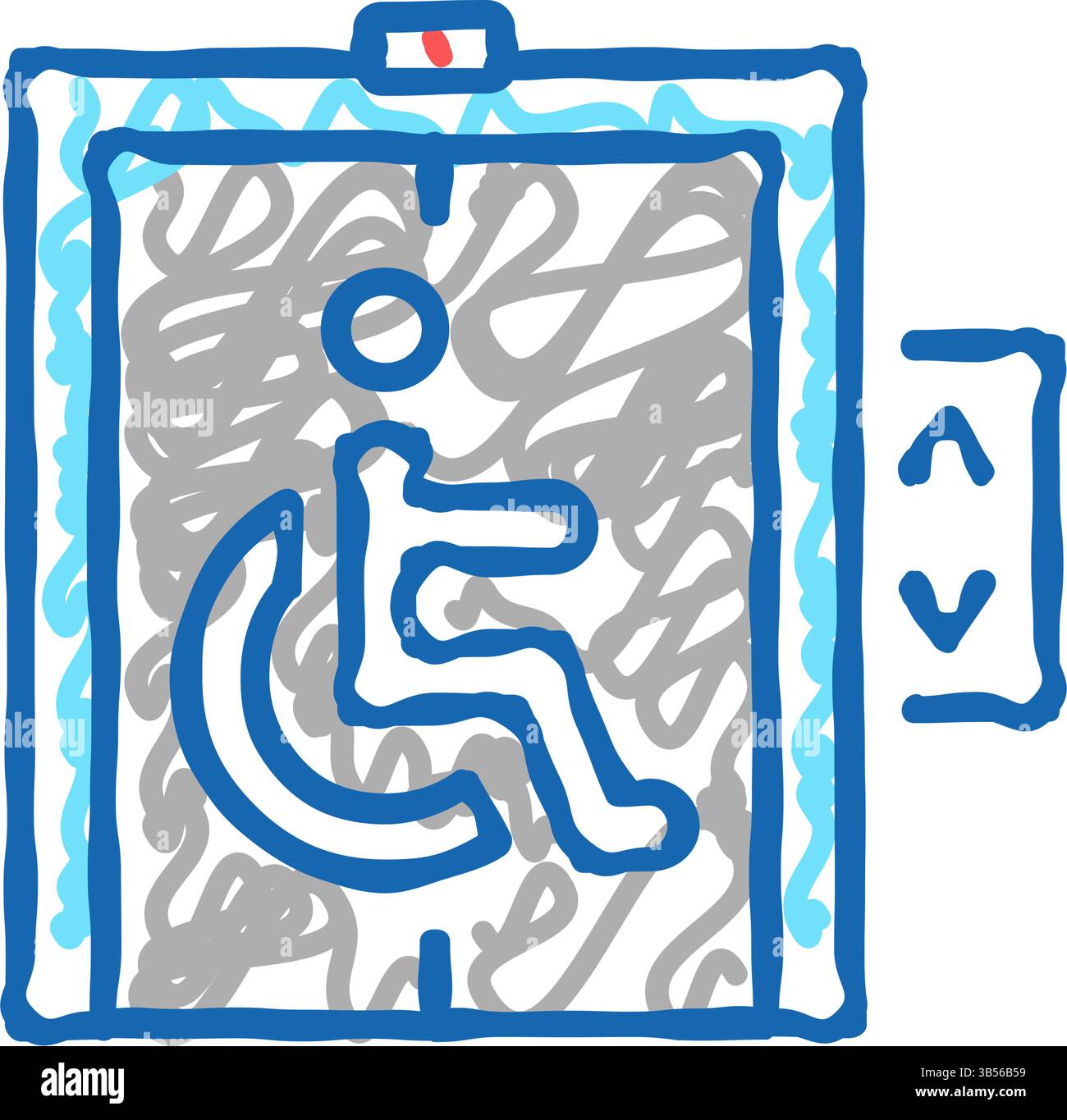 elevator for disabled icon doodle illustration Stock Vector Image & Art ...
