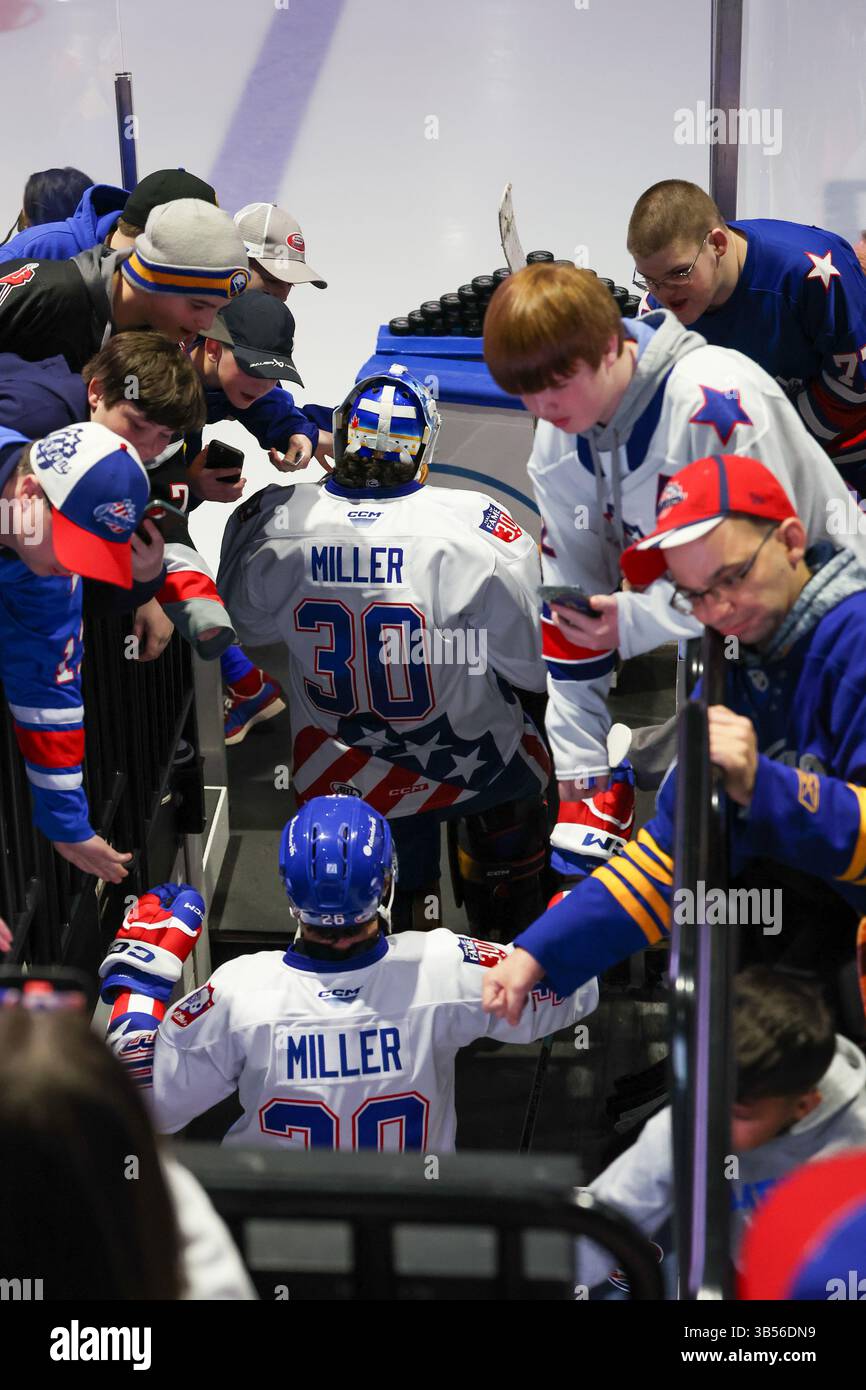 Rochester, New York, USA. 11th Apr, 2025. Rochester Americans ...