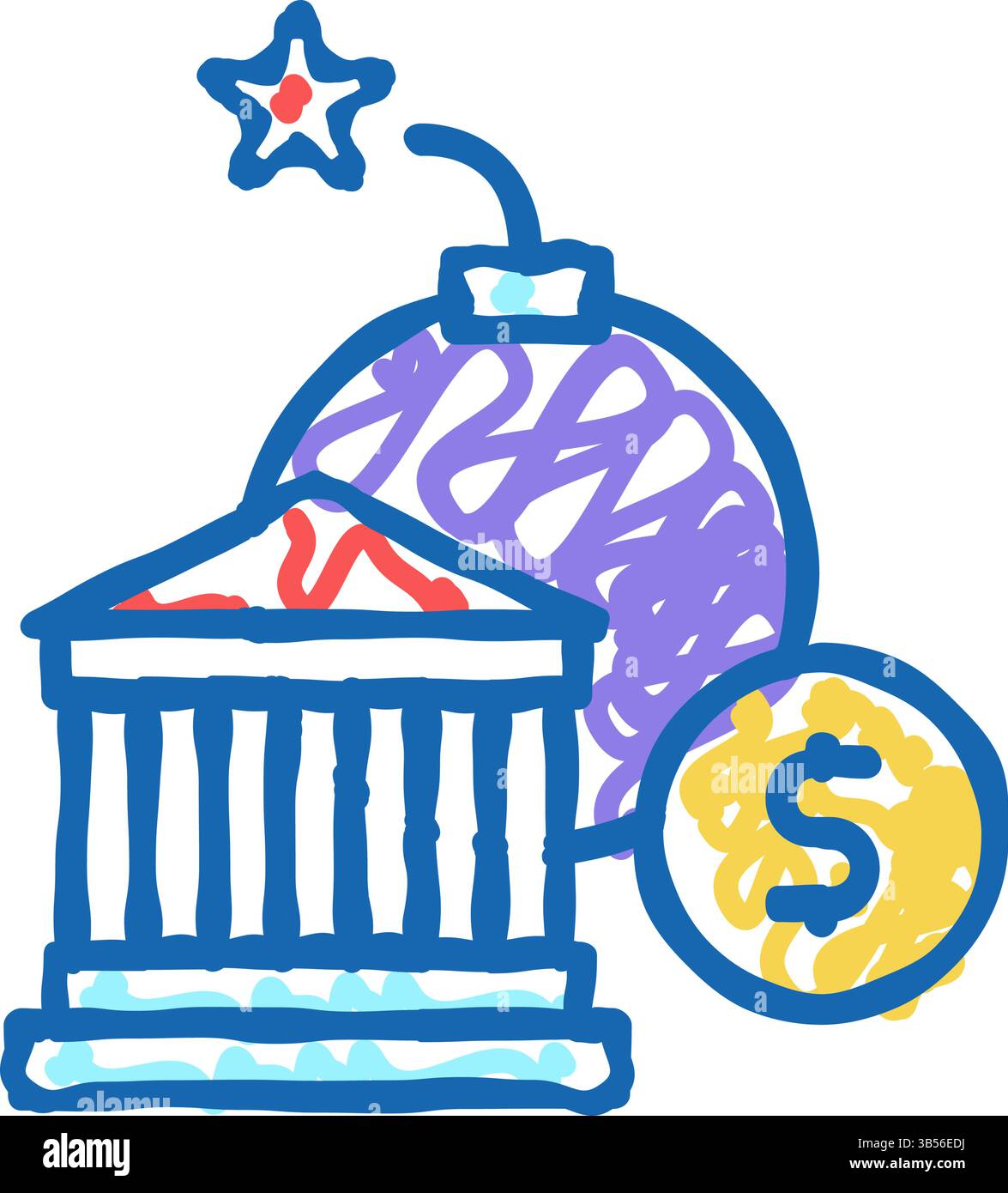 Unstable bank Stock Vector Images - Alamy