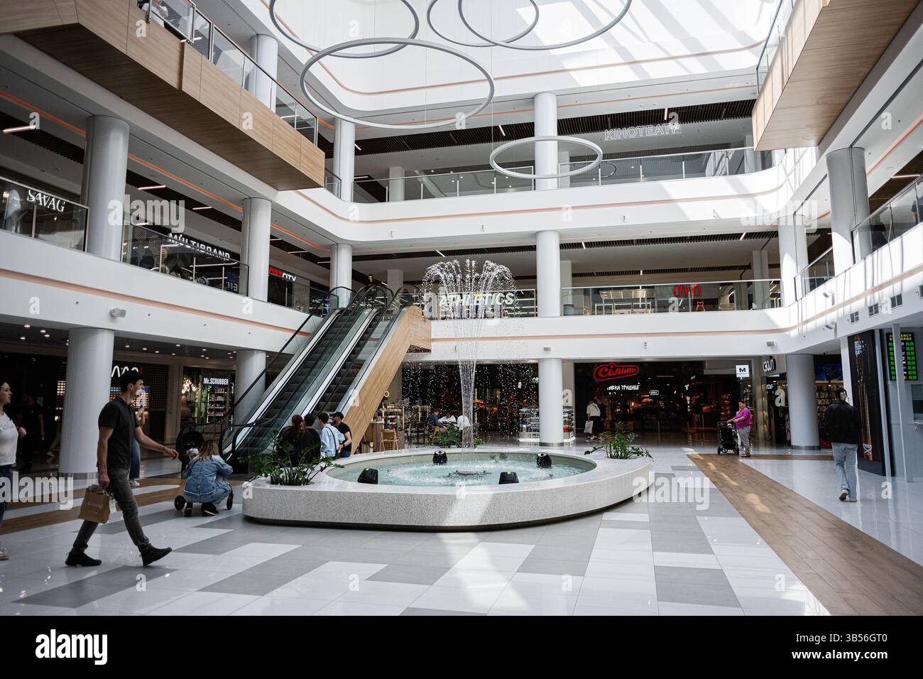 Ivano-Frankivsk, Ukraine - April 29, 2025: Spacious Veles shopping mall ...