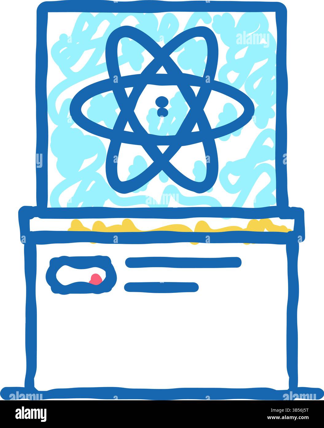 science exhibit color icon vector color illustration Stock Vector Image ...