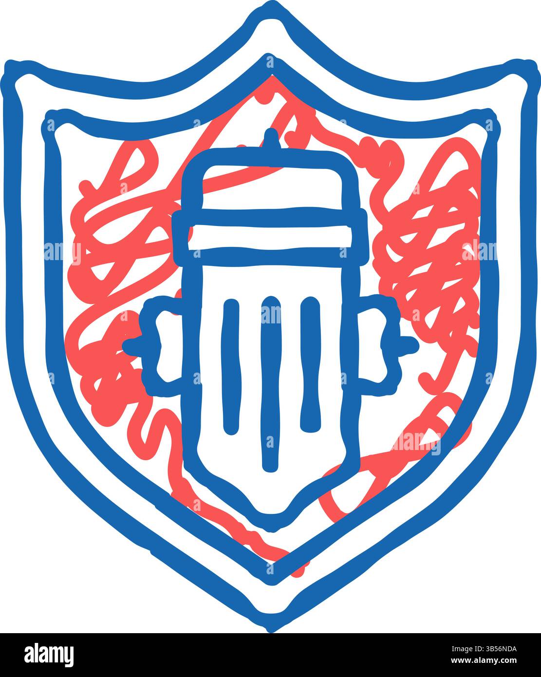 fire station sign icon doodle illustration Stock Vector Image & Art - Alamy