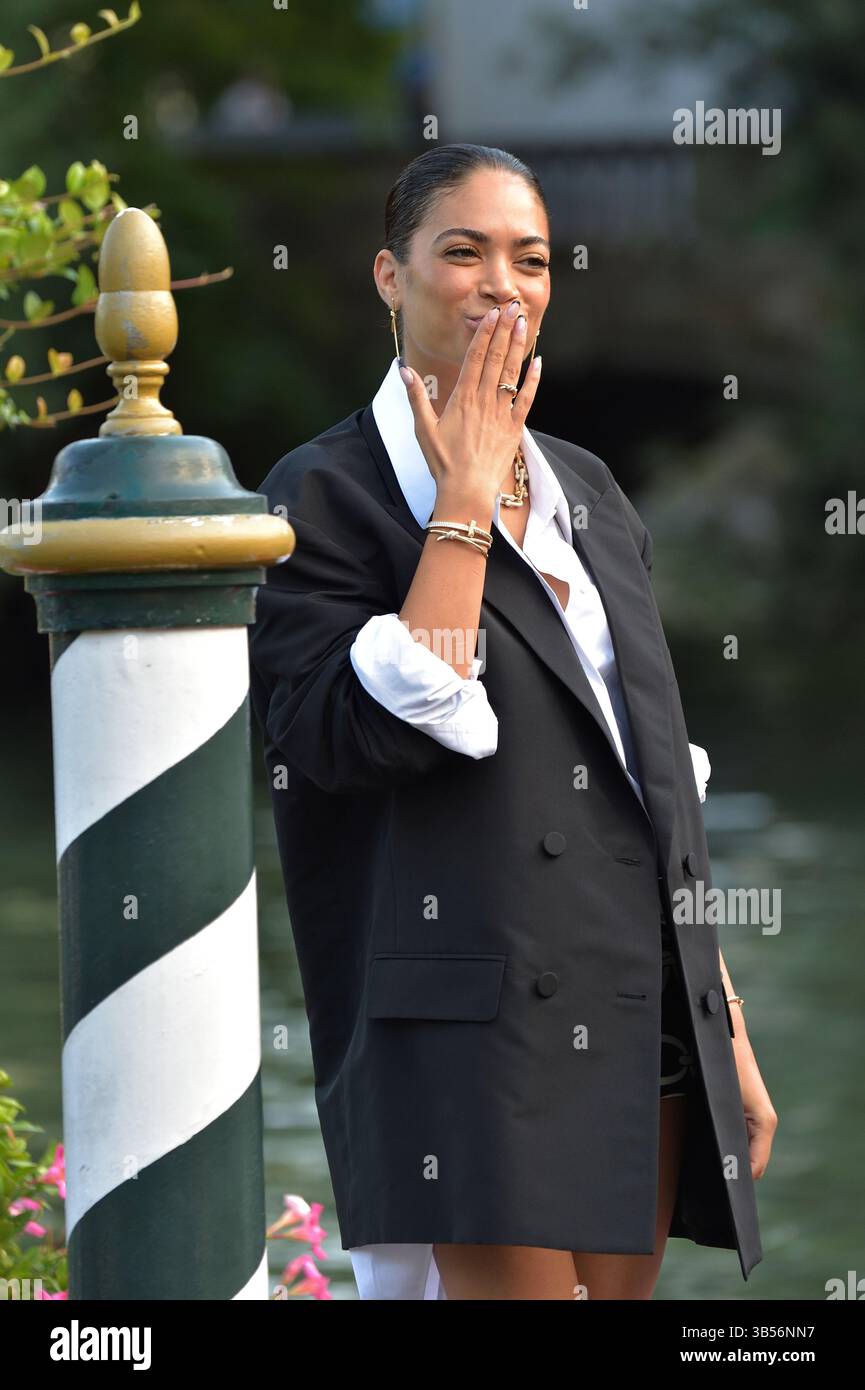 Italian singer Elodie at the 79 Venice International Film Festival 2022 ...