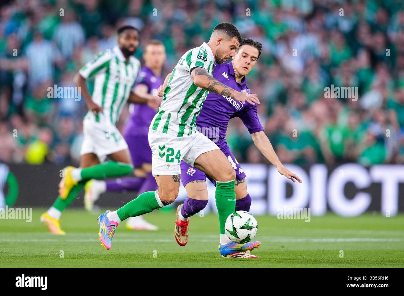 Aitor Ruibal of Real Betis in action during the UEFA Europa Conference ...